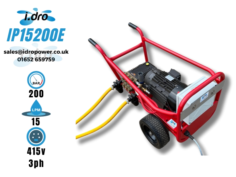 IP-15200E: Industrial 415V 3-Phase High Pressure Washer